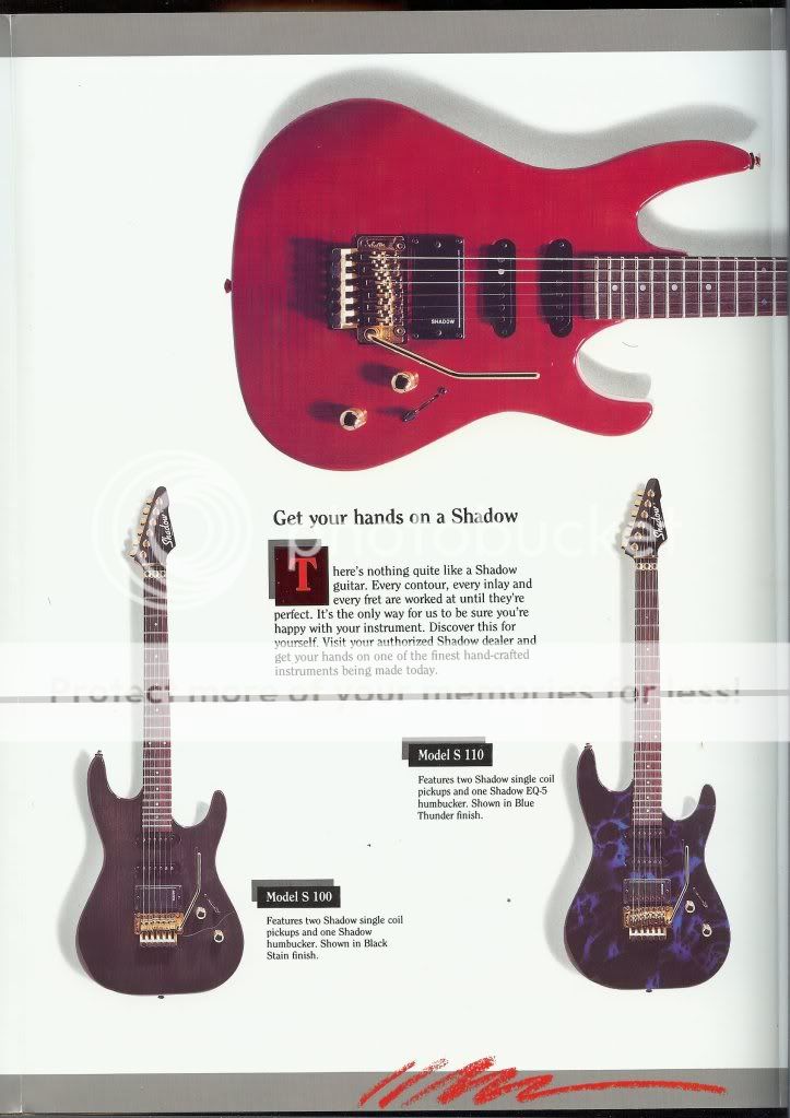 Shadow Electric Guitars circa 1990